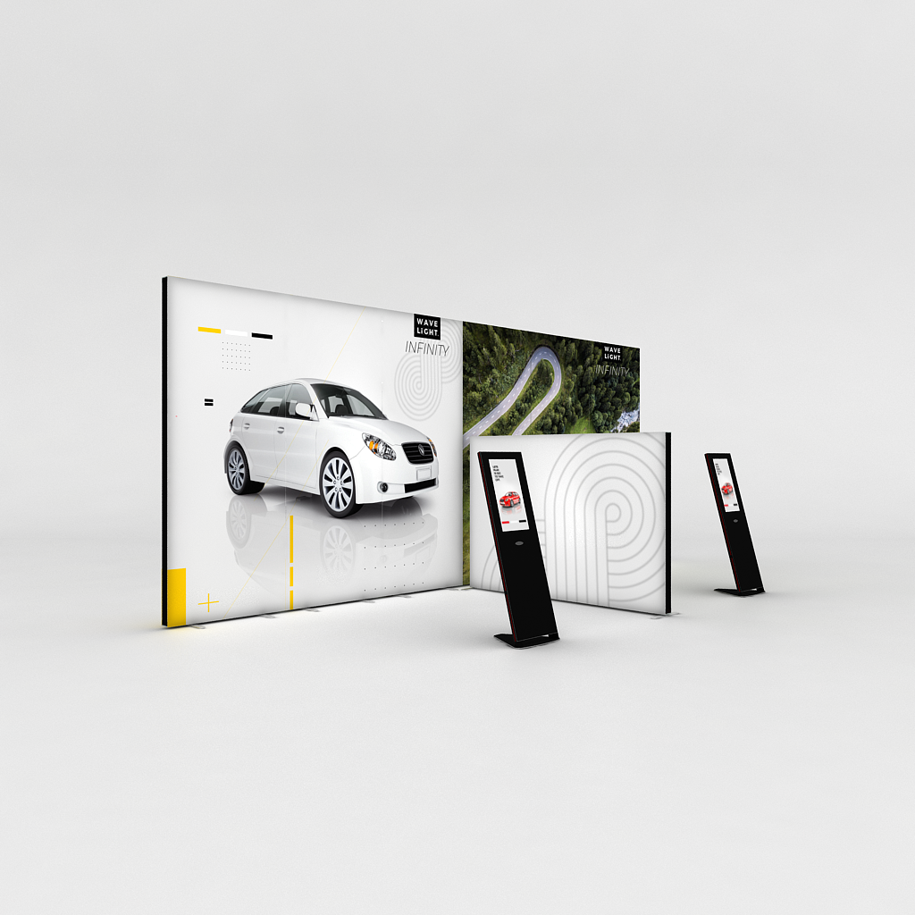 WaveLight® Infinity LED Light Box Display Stands for Showrooms ...